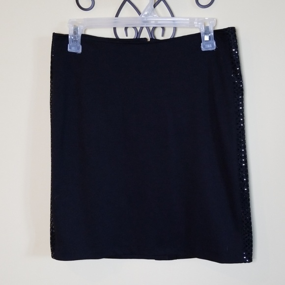 Steilmann | Skirts | Steilmann Short Black Skirt Mini Embellished Sides ...